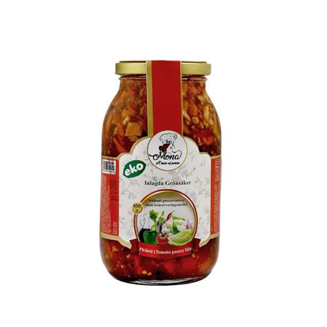 Pickled Tomato Paste Mix 650 Gr Mona