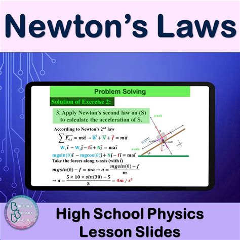 Newtons Laws PowerPoint Lesson Slides High Babe Physics Mechanics Made By Teachers