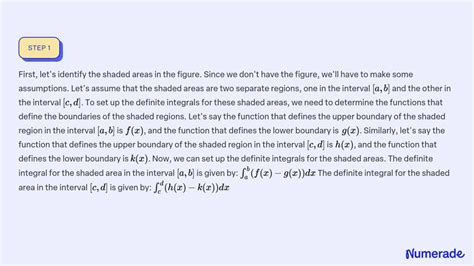 SOLVED Set Up Definite Integrals That Represent The Shaded Areas In