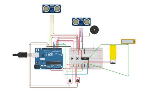 Circuit Design Sensores Y Buzzers Tinkercad