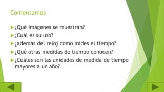 Unidades De Tiempo Mayores A Un Año Pptx