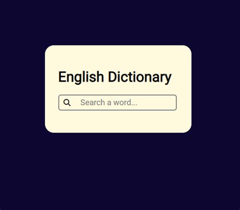 Github Devendra Dictionary Web App A Dictionary Web Application Using Html Css Js