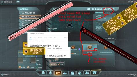 The Api Has Been Broken For 94 Days Now With No Signs Of Being Looked At Every Weapon Added