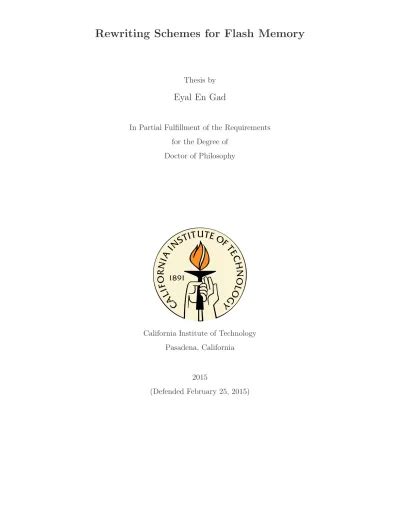 Rewriting Schemes For Flash Memory