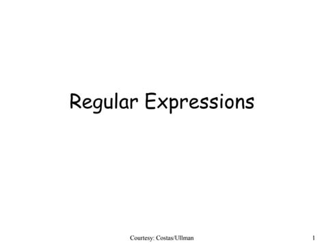 Regular Expression Pptx
