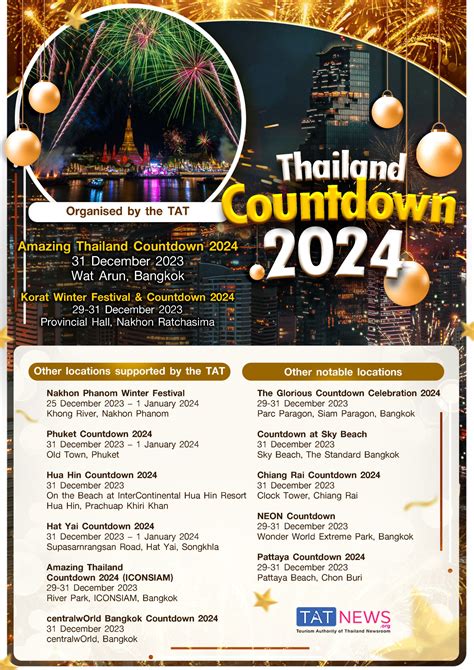 Thailand Events Calendar For Countdown 2024 Tat Newsroom