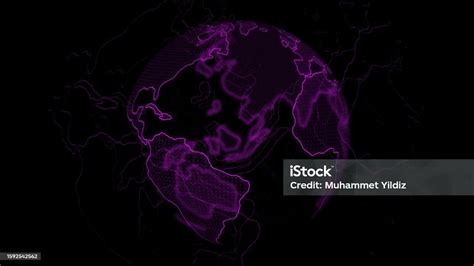 4k 행성 지구 루프 가능 추상 디지털 지구본 3 레이어 중첩 연결 지점과의 글로벌 연결 미래 지향적 인 하이테크 행성 루프 연결된 지구 기술 네트워크 및 디지털 지구 4k