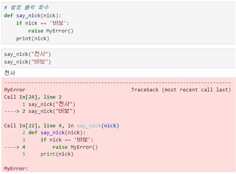 파이썬 파이썬기초 예외 처리 Exception Handling