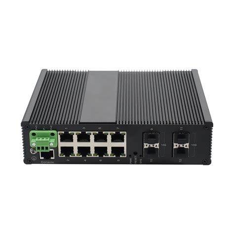 China 8 Port 1000m L2 L3 Managed Industrial Ethernet Switch With 4 10g Sfp Slot Jha Miws4g08h