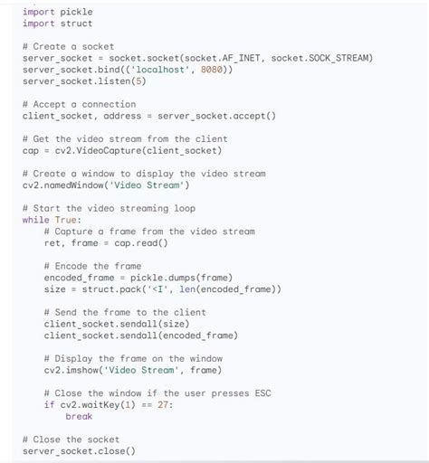 Creating A Live Streaming Video Chat App Without Voice Using The `cv2