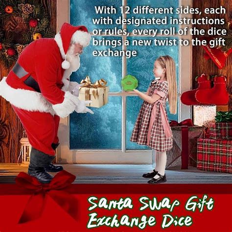 Santa Swap Gift Exchange Dice New Exchange Dice Game Christmas Party Gift Exchange Dice