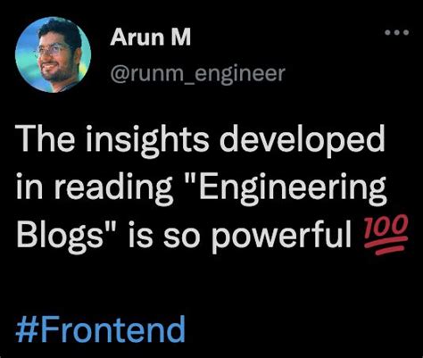 arun m on linkedin 10 engineering blogs to read of heavy frontend focussed apps 🔥 1… 23
