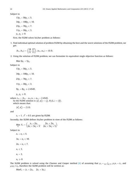 Pdf Interactive Approach To Bi Level Integer Multi Objective Fractional Programming Problem