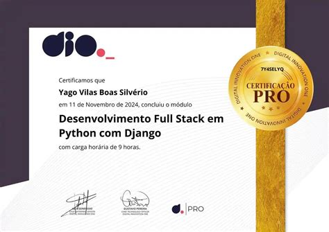 🎉 Estou Contente Em Compartilhar Que Concluí O Curso De Desenvolvimento Full Stack Em Python Com