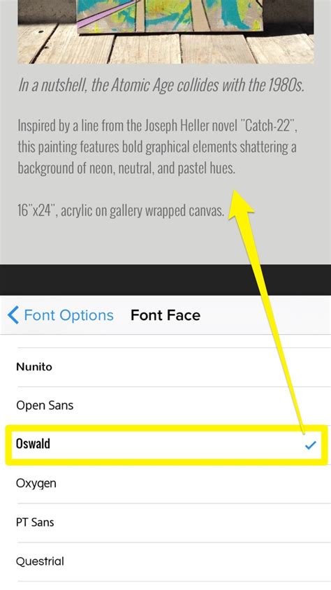 Change The Colors And Fonts For Your Site In The Ios App Weebly Support Us