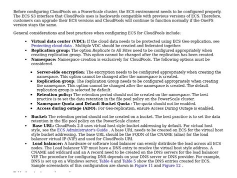 Ecs Configuration Powerscale Cloudpools And Ecs Dell Technologies