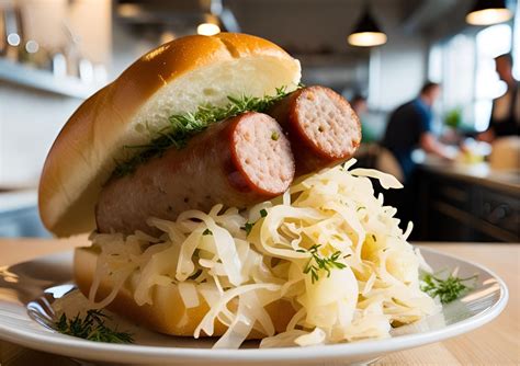 Panino Con Wurstel E Crauti Vegan Muscolo Di Grano Super