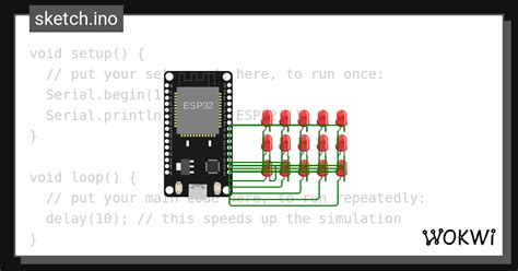 LAB Parallel LEDS Wokwi ESP STM Arduino Simulator