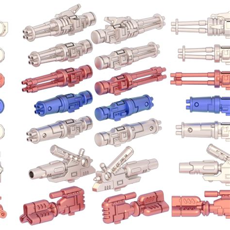 🛰 Tau Battlesuit Accessories Weaponsupport System・ 3d File For 3d