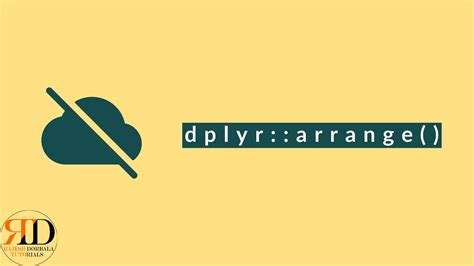 Dplyrarrange Function In R Youtube