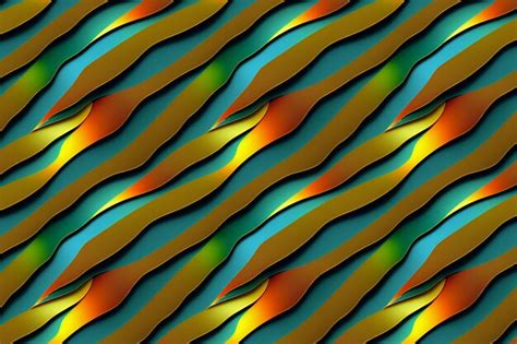Premium Photo Wavy Lines Seamless Pattern