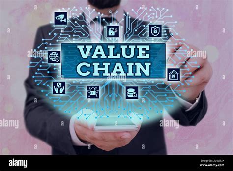 Handwriting Text Value Chain Conceptual Photo Set Of Functional
