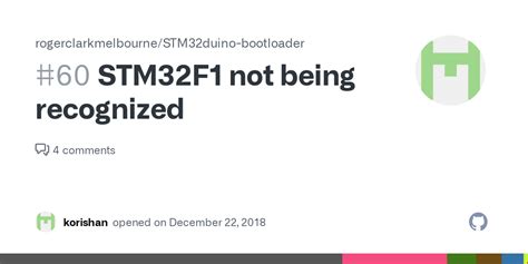 STM32F1 Not Being Recognized Issue 60 Rogerclarkmelbourne