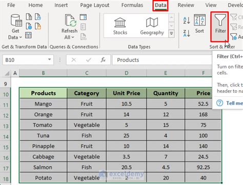 How To Filter Horizontal Data In Excel 3 Methods Exceldemy