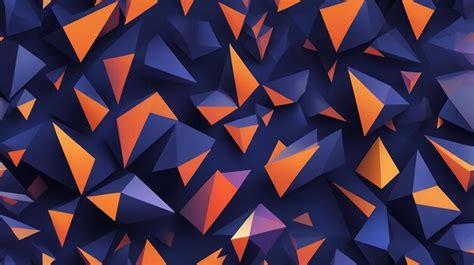 Angular Shapes In A Prismlike Pattern Premium Ai Generated Image