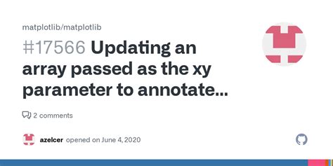 Updating An Array Passed As The Xy Parameter To Annotate Updates The Anottation · Issue 17566