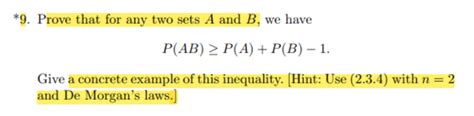 Solved 9 Prove That For Any Two Sets A And B We Have Chegg Com