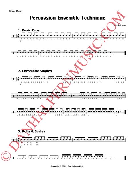 Percussion Ensemble Technique Exercises