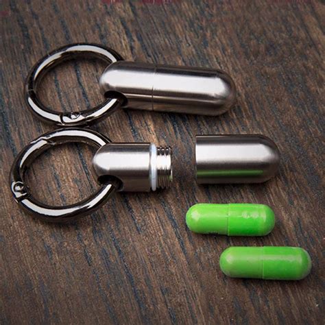 Badu Bg Преносима бутилка с мини уплътнения Водоустойчива кутия Бутилки за лекарства Титаниева