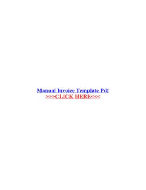 Fillable Online Manual Invoice Template Pdf Fax Email Print PdfFiller