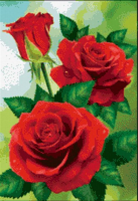 Схема вышивки «розы №2611752 Вышивка крестом
