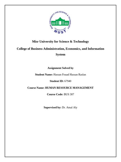 307 Assignment For Q3 Pdf