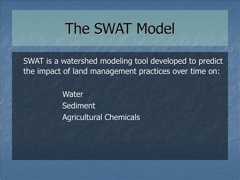 Ppt Creating Land Cover Input Datasets For The Swat Model Using Landsat Imagery Powerpoint
