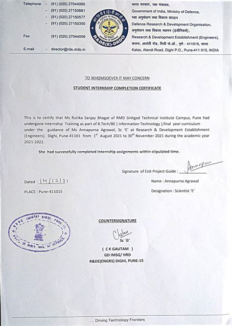 Rutika Bhagat On Linkedin Work Research Internship Drdo Robotics