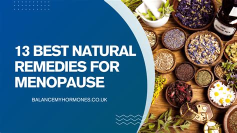 13 Best Natural Remedies For Menopause Balance My Hormones