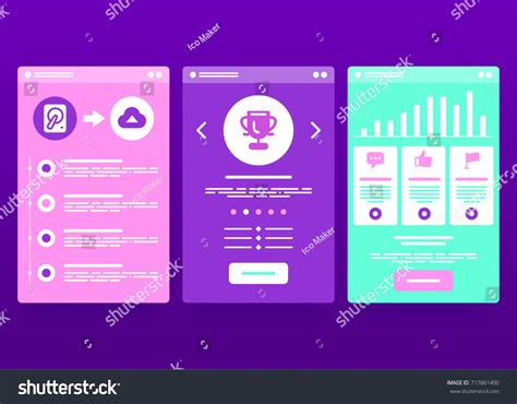 Interface Ui Design Vector Illustration Stock Vector Royalty Free Shutterstock