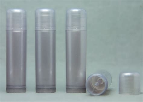 Empty Lip Balm Tubes Containers Silver 015oz Package Of