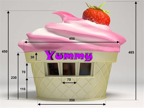 아이스크림 시장 3d 모델 5 Max Fbx Obj Unknown Free3d