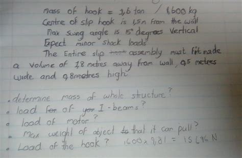 Mass Of Hook 16 Ton 1600 Kg Centre Of Slip Hook