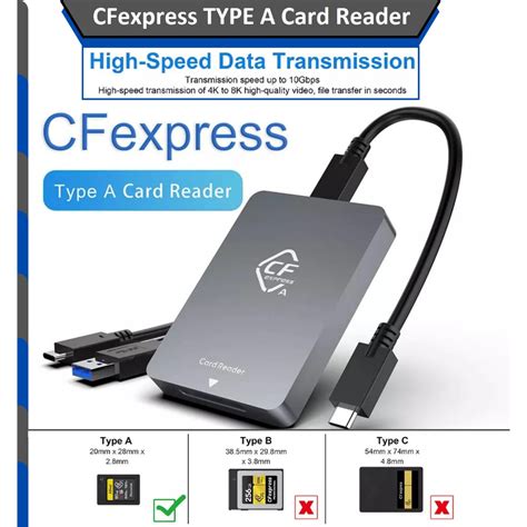 Jual CFexpress TYPE A Card Reader Camera Adapter USB 3 10Gbps Windows Mac Shopee Indonesia