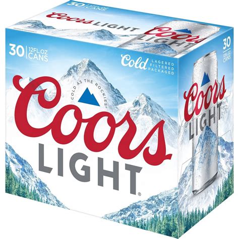 Coors Light Beer 30pk12 Fl Oz Cans 30 Ct 12 Fl Oz Shipt
