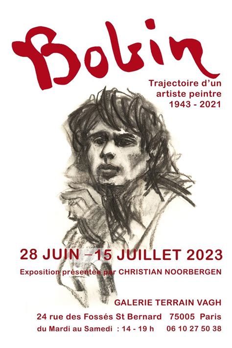 Bobin Trajectoire Dun Artiste Peintre 1943 2021 Galerie Terrain Vagh