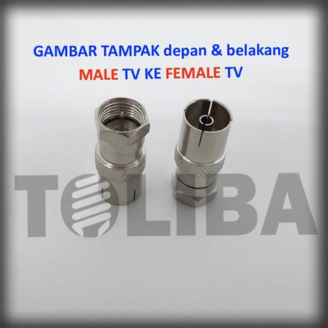 Jual Konektor Jack Male To Female Tv Antena Drat Besi Sambungan Converter Jack Cowo Jarum Tv