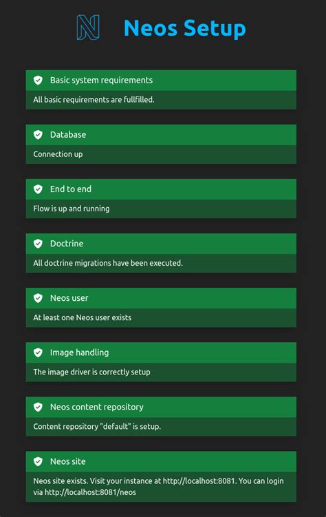 Running The Setup Tool Installation And Setup Guide Neos Docs