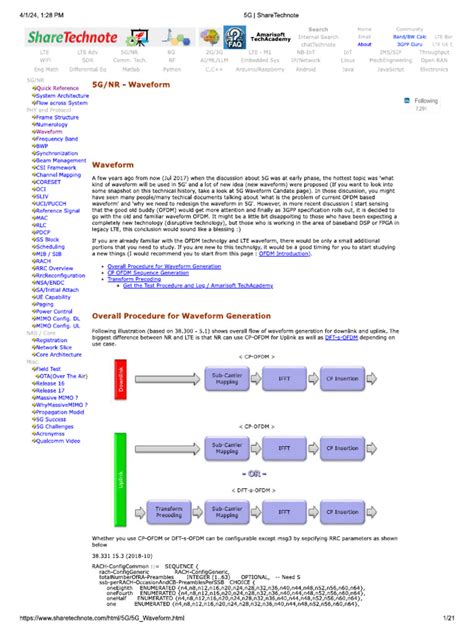 Nr Waveform Pdf