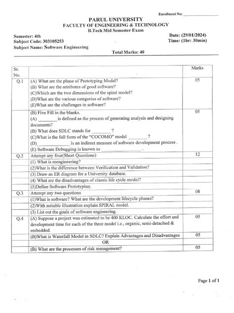 Software Enginnering Internal Pdf